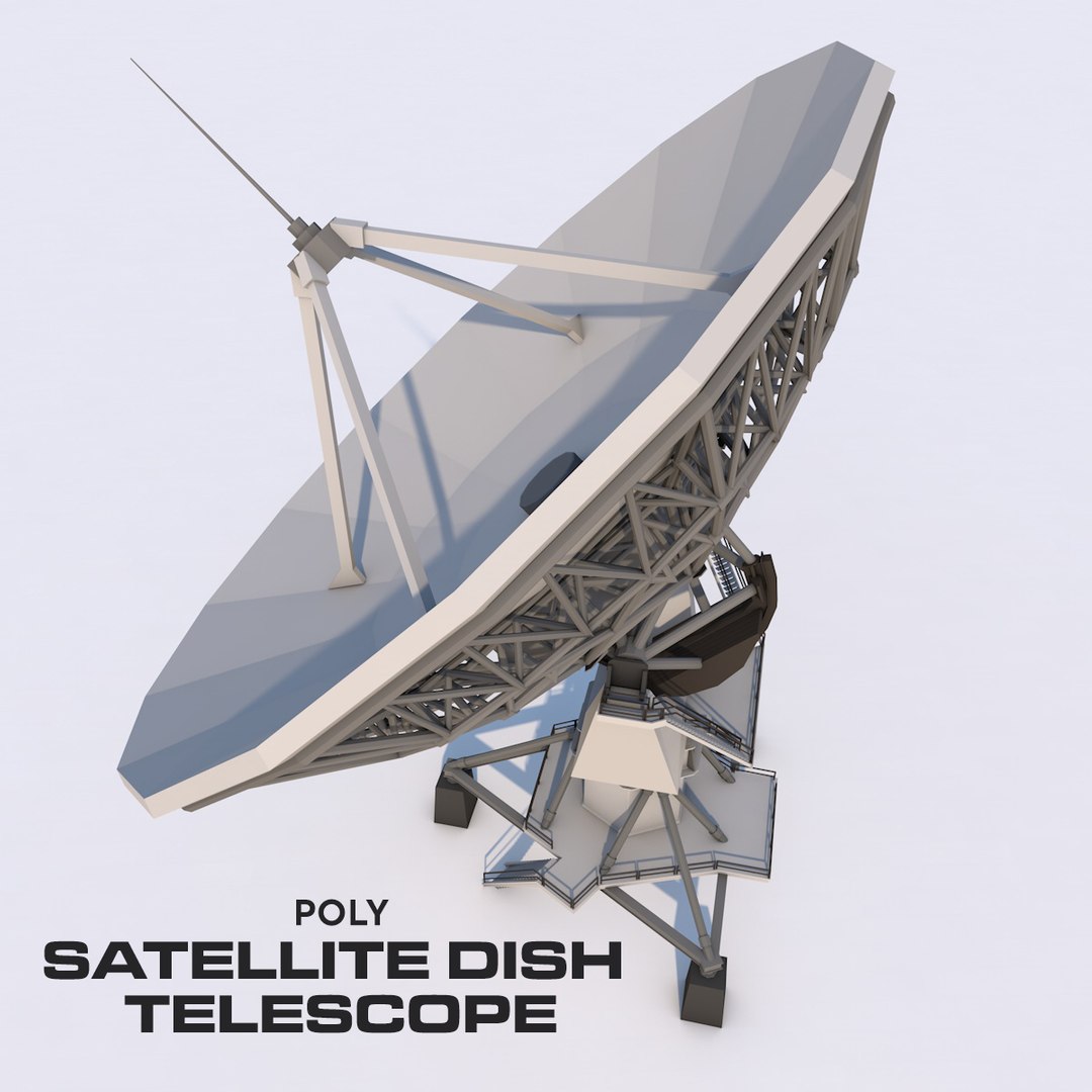 Poly Satellite Dish Telescope Model - TurboSquid 2205418