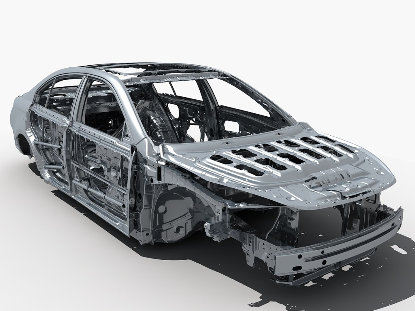Car Frame 3D Model - TurboSquid 1241146