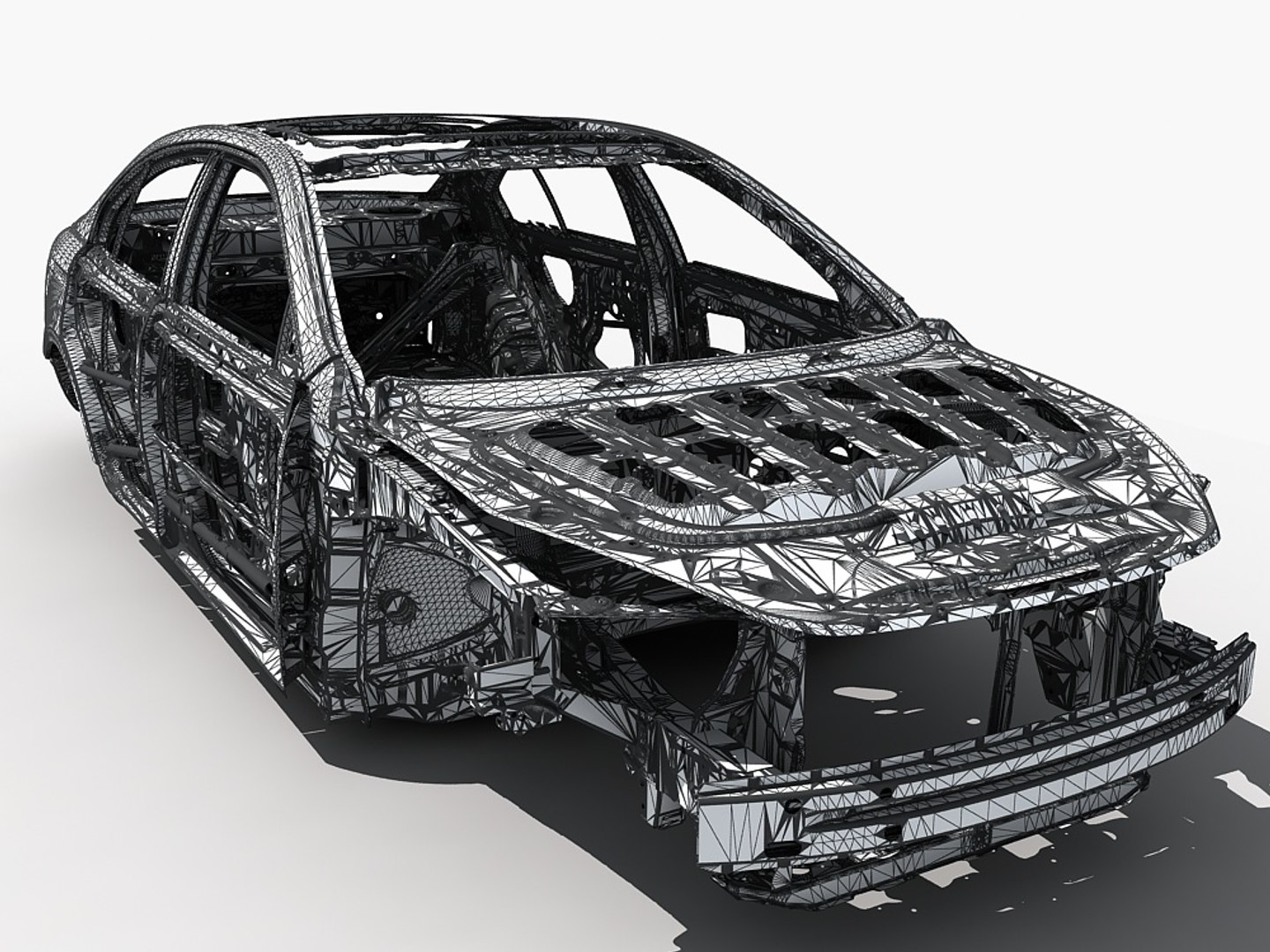 Car Frame 3D Model - TurboSquid 1241146