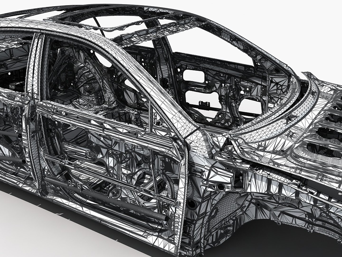 Car Frame 3D Model - TurboSquid 1241146