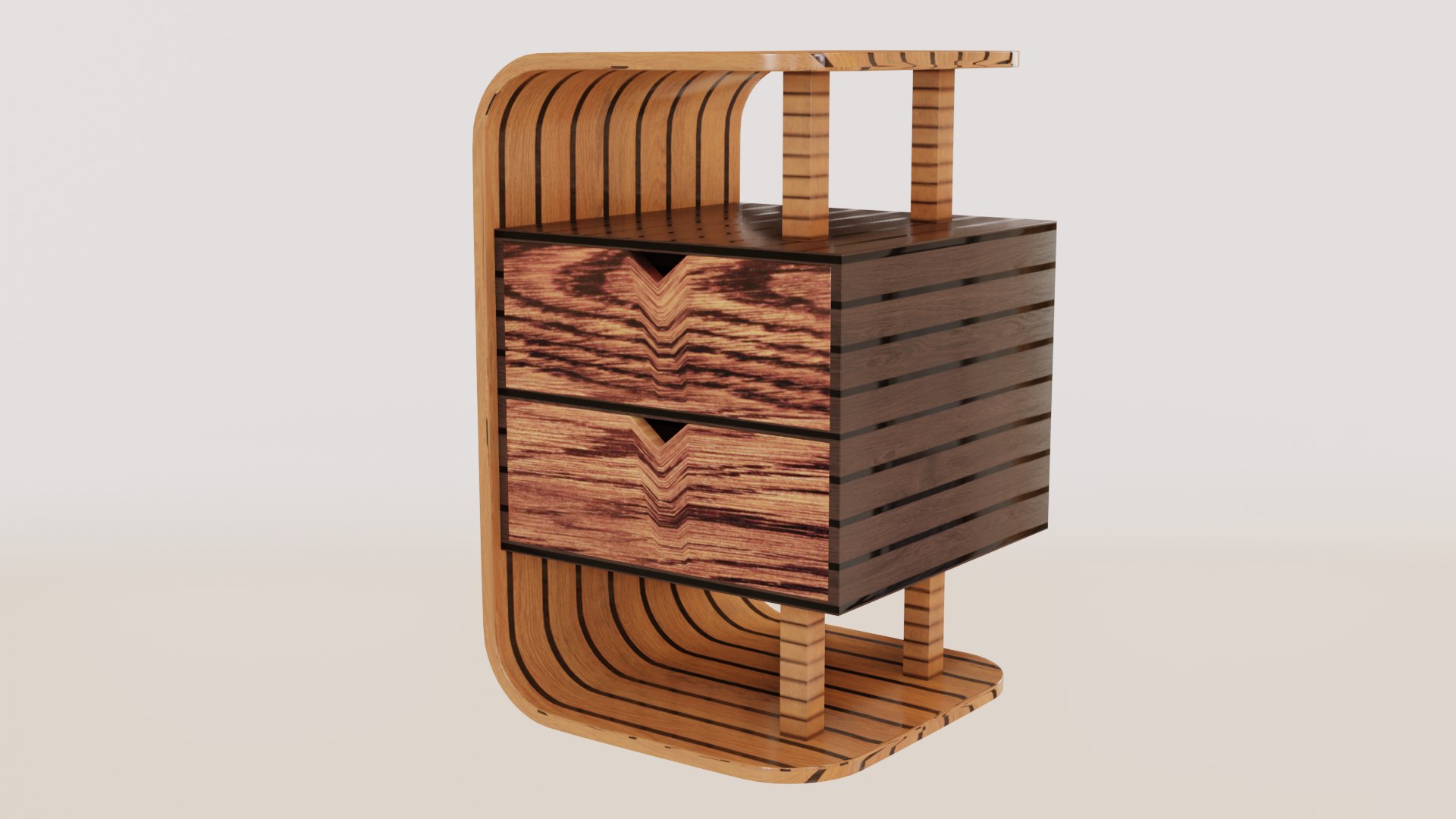 3D Drawer Type Small Storage Cabinet - TurboSquid 2040432