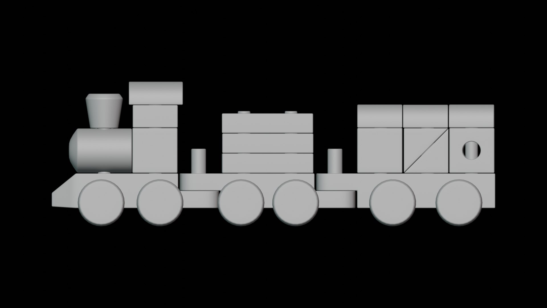 Toy Train 3D Model - TurboSquid 2269887
