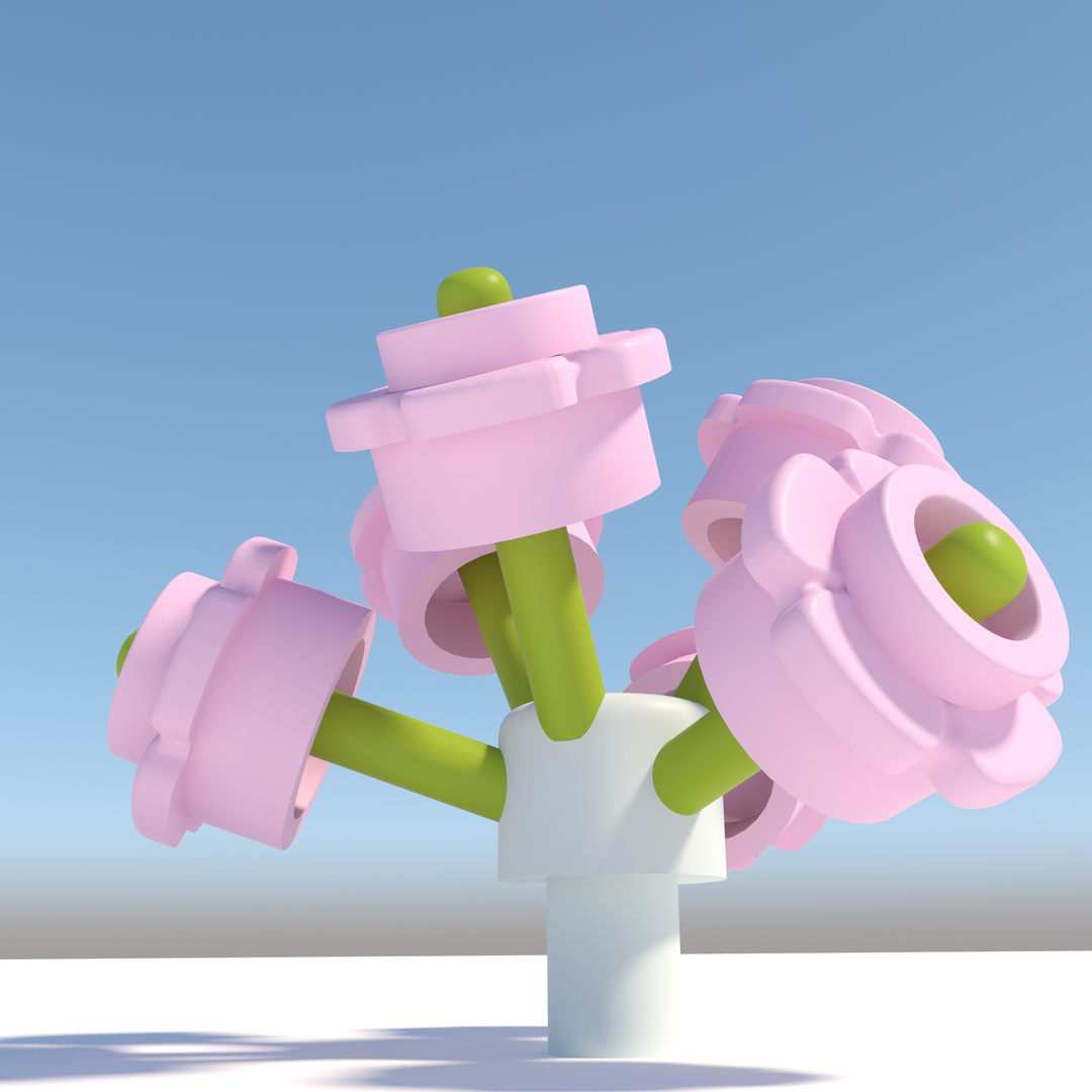 Lego - Sakura tree 3D model - TurboSquid 1816616