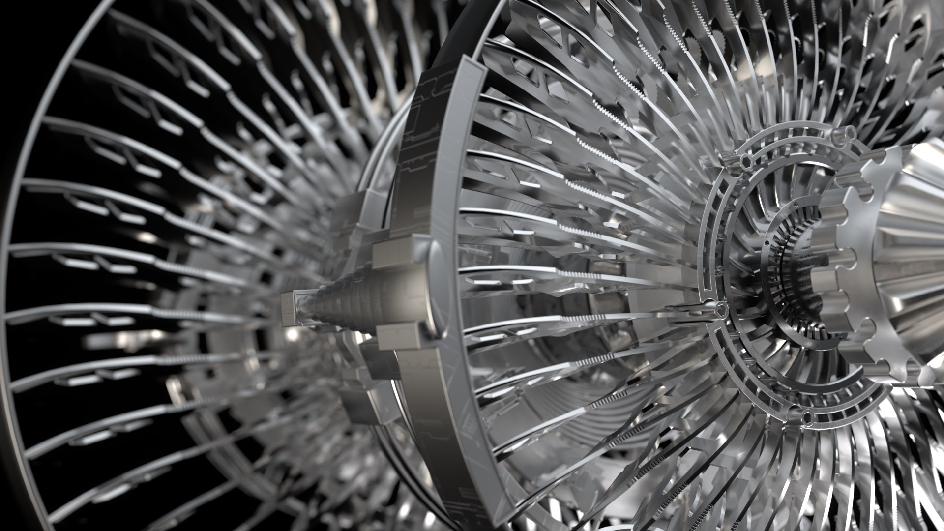 3D Precision Instrument Fan Propeller Gear Parts Turbine Metal Parts ...