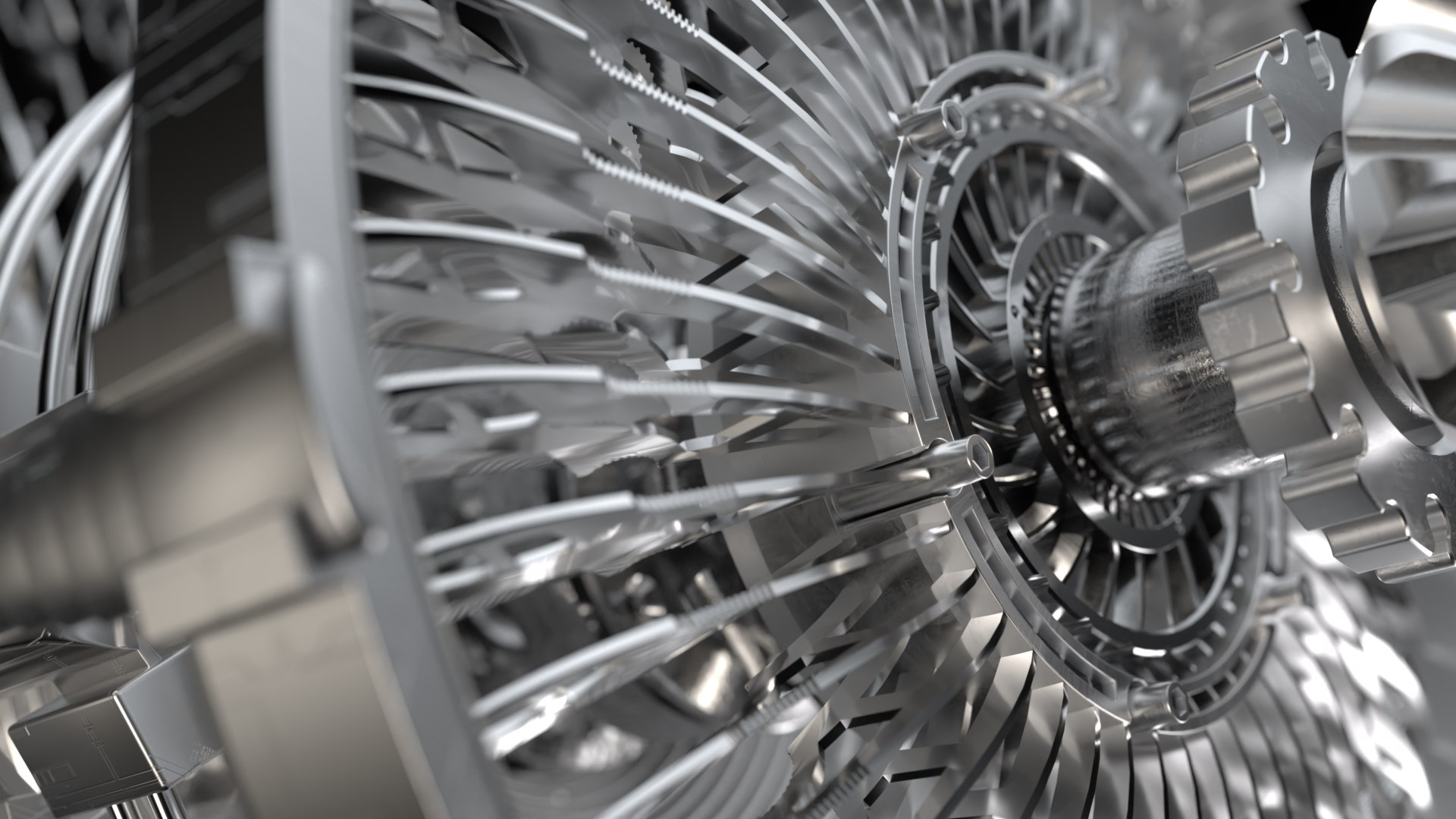 3D Precision Instrument Fan Propeller Gear Parts Turbine Metal Parts ...