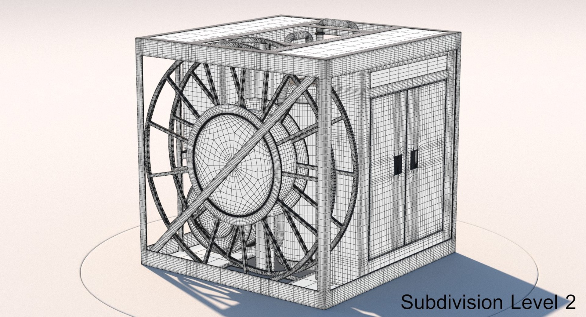 general industrial box 3d max