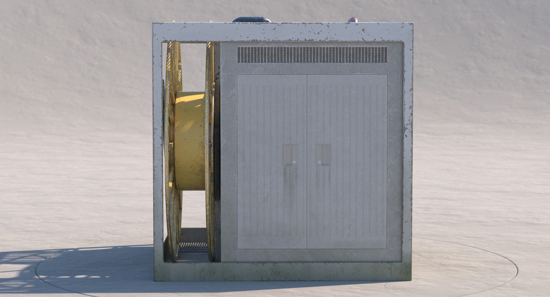 general industrial box 3d max