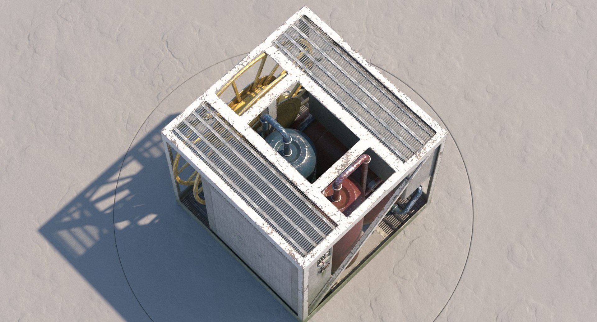 general industrial box 3d max