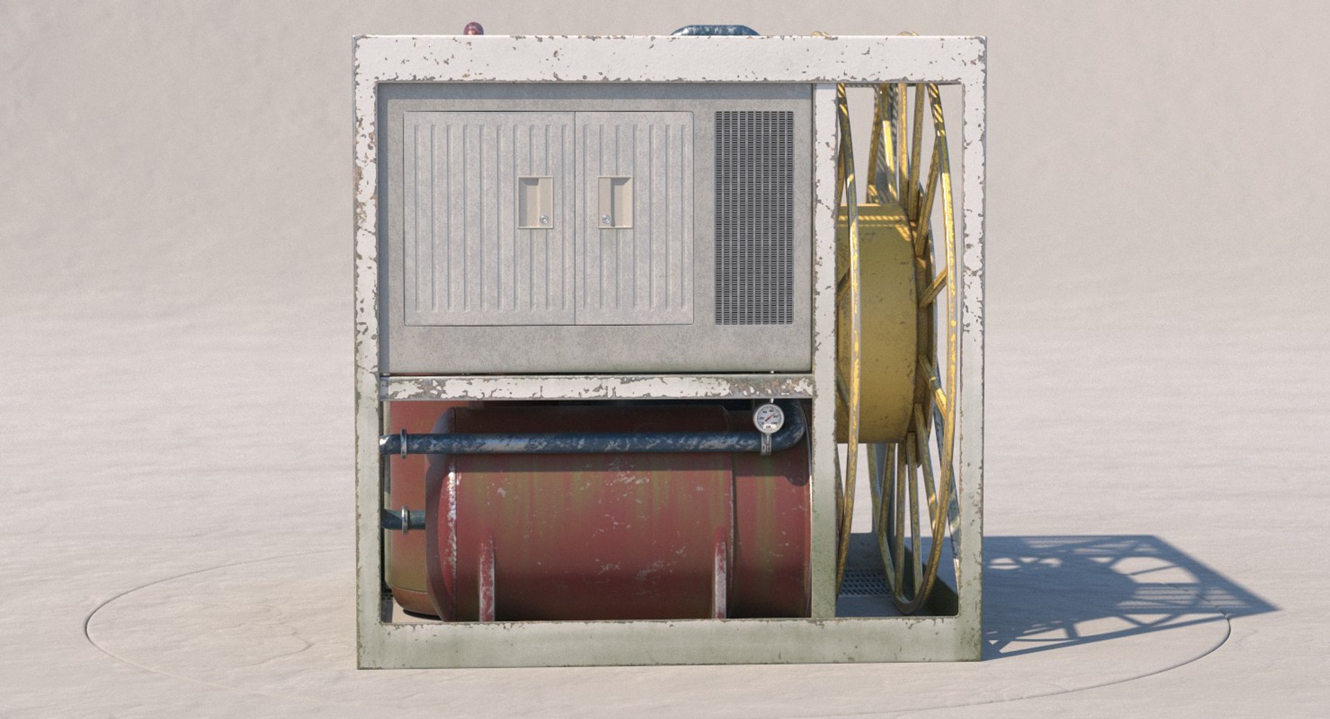 general industrial box 3d max