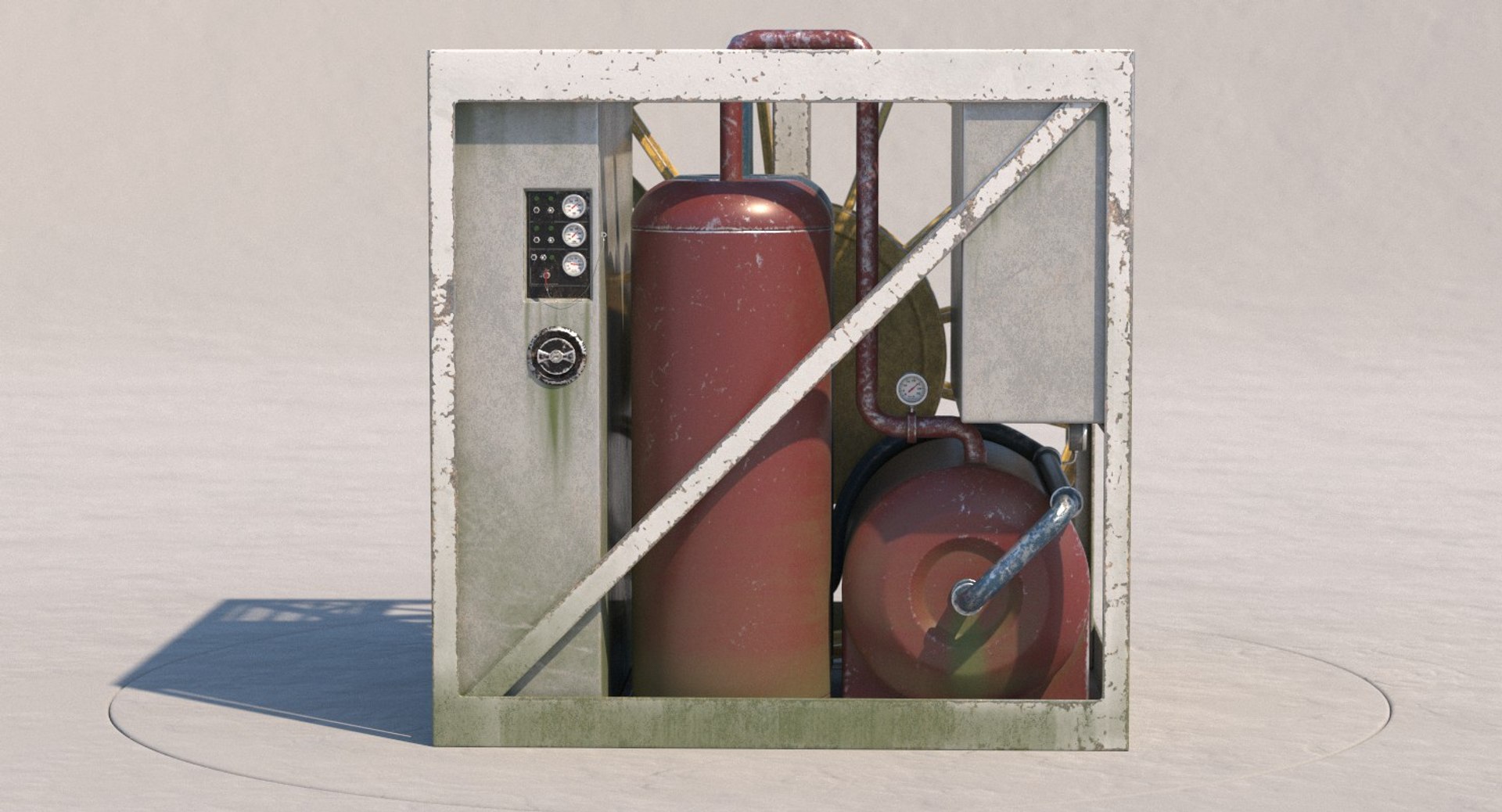 general industrial box 3d max