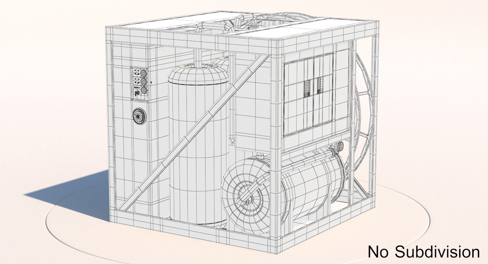 general industrial box 3d max