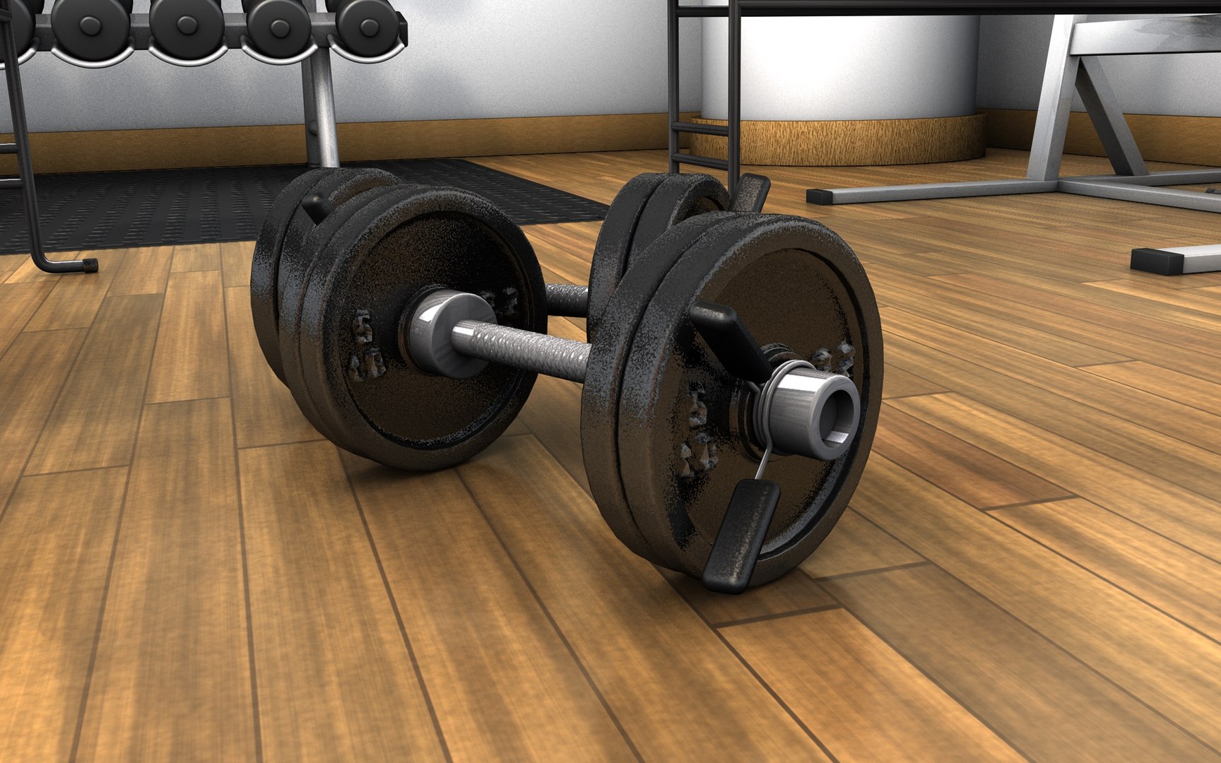 Home Gym Weights 3d Model