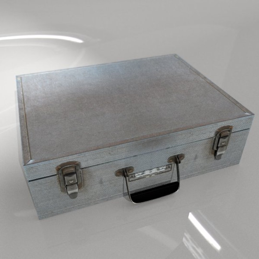 3d aluminum briefcase