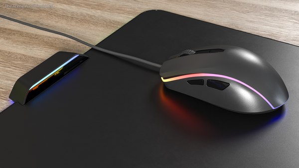 3D model gaming mouse rgb pad - TurboSquid 1694967
