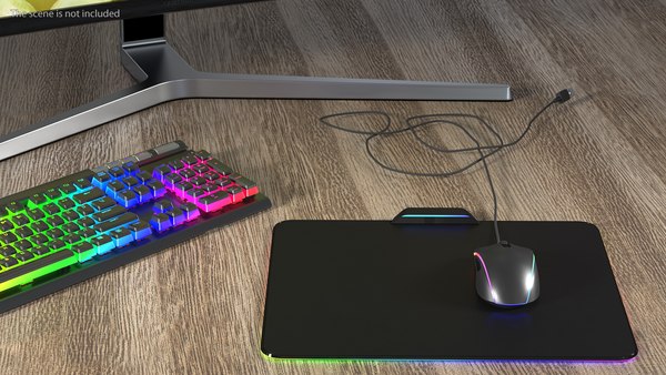 3D model gaming mouse rgb pad - TurboSquid 1694967