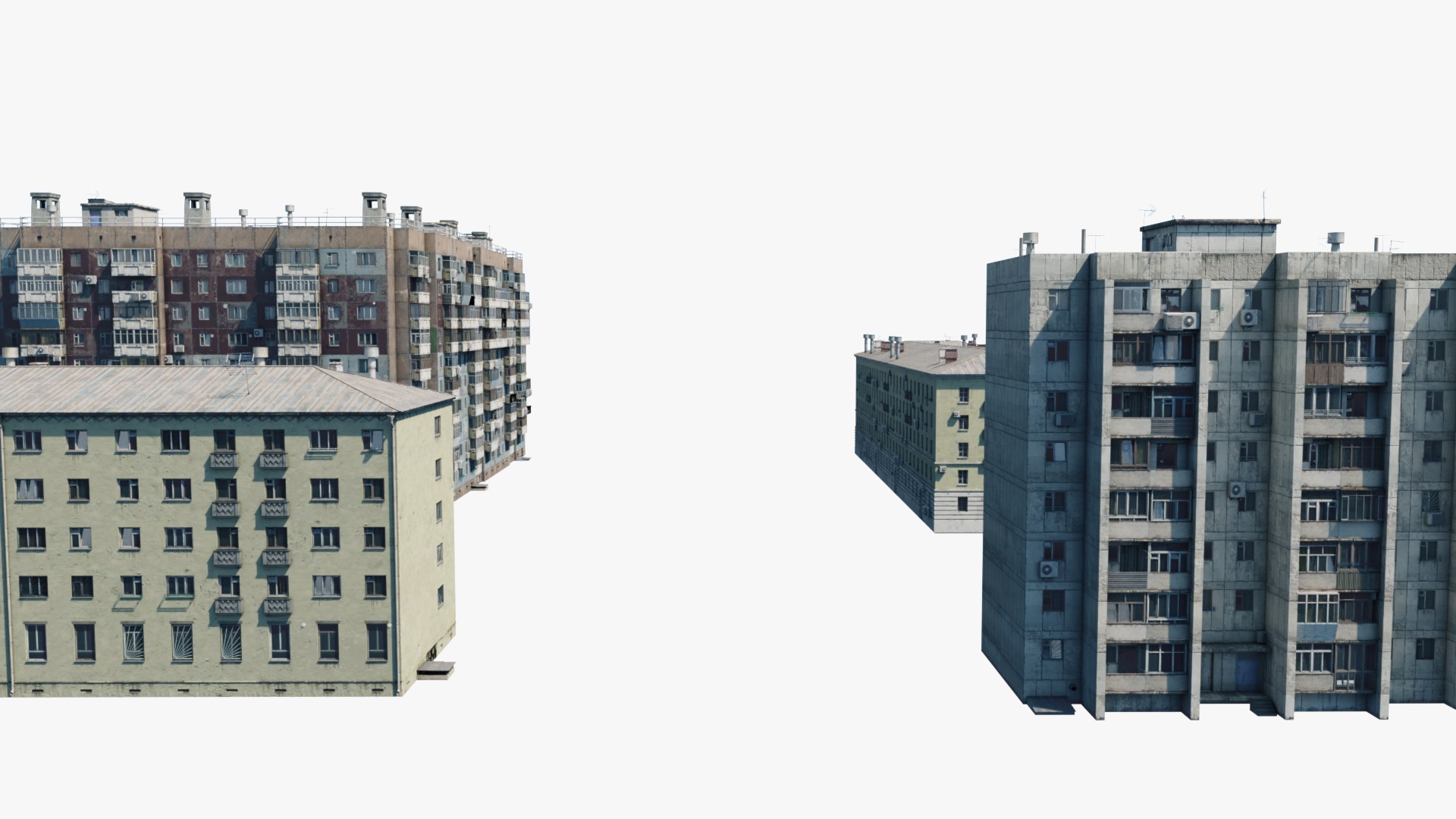Soviet Building Collection 3 3D - TurboSquid 2084276