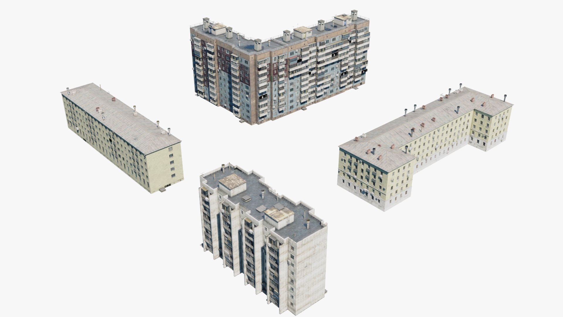 Soviet Building Collection 3 3D - TurboSquid 2084276