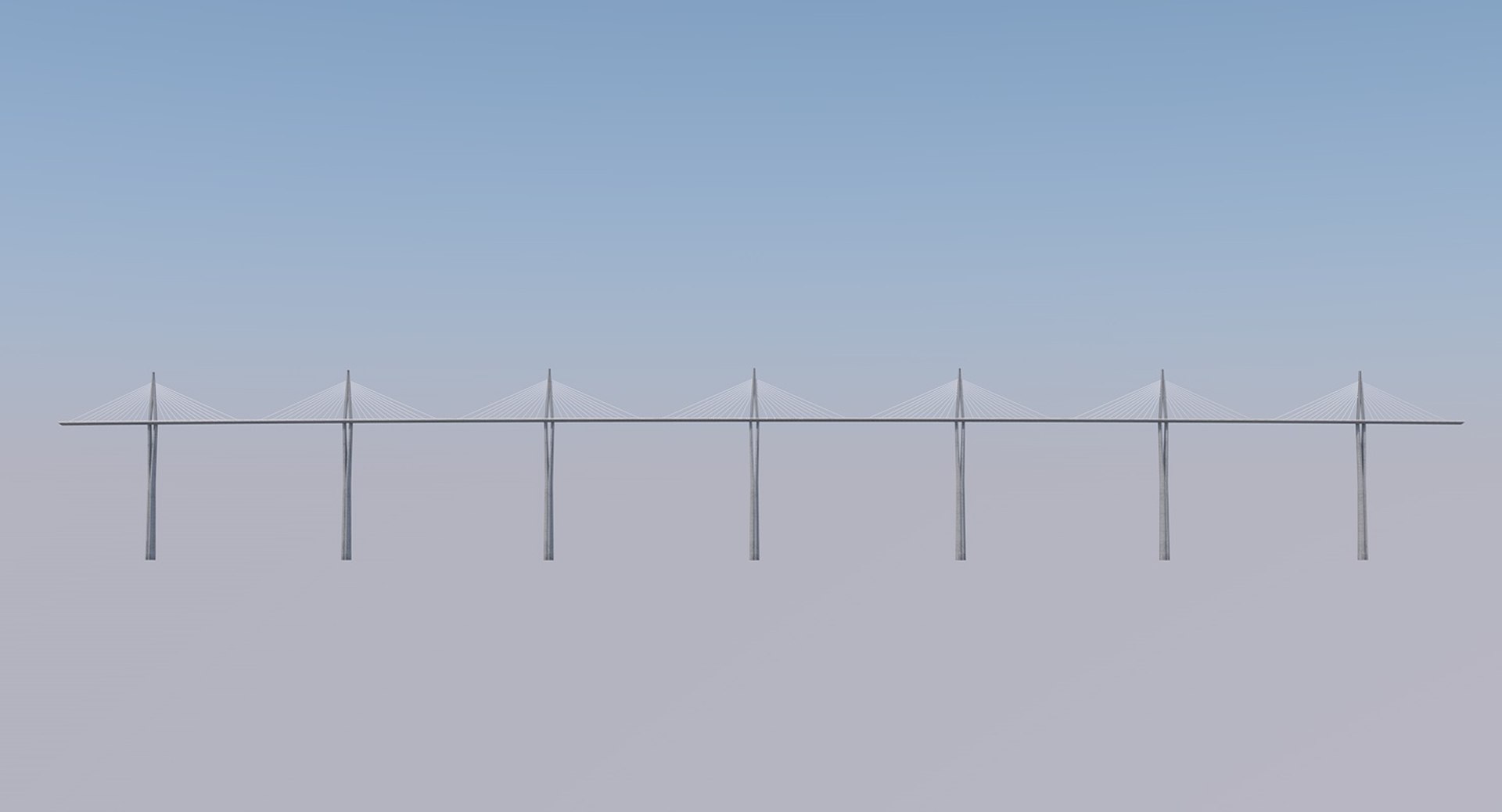 3d Millau Viaduct Bridge