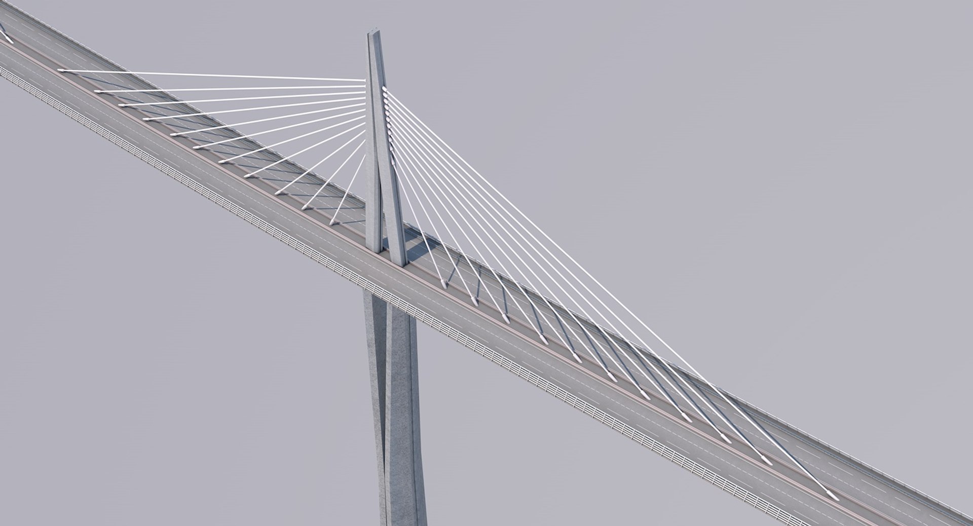 3d Millau Viaduct Bridge