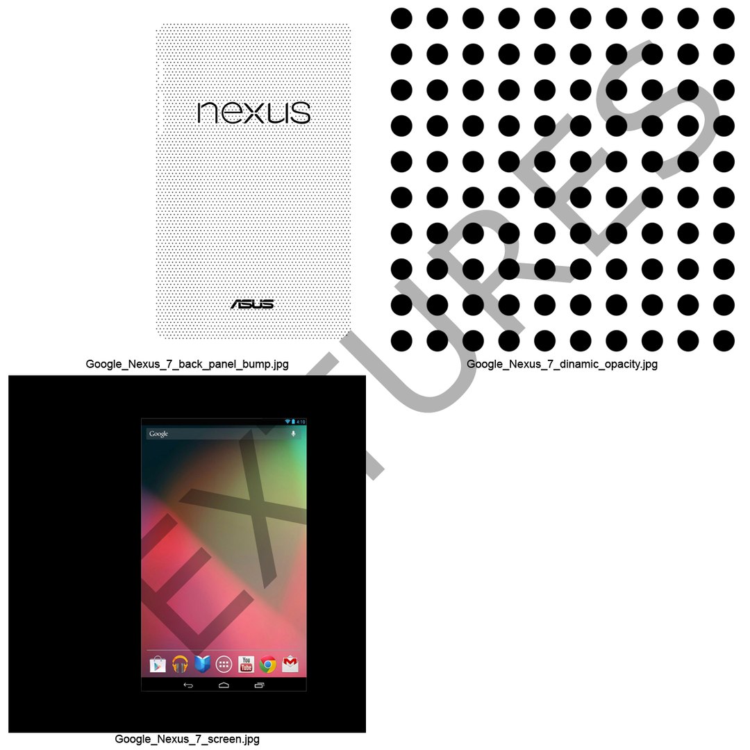 3d model of google nexus 7