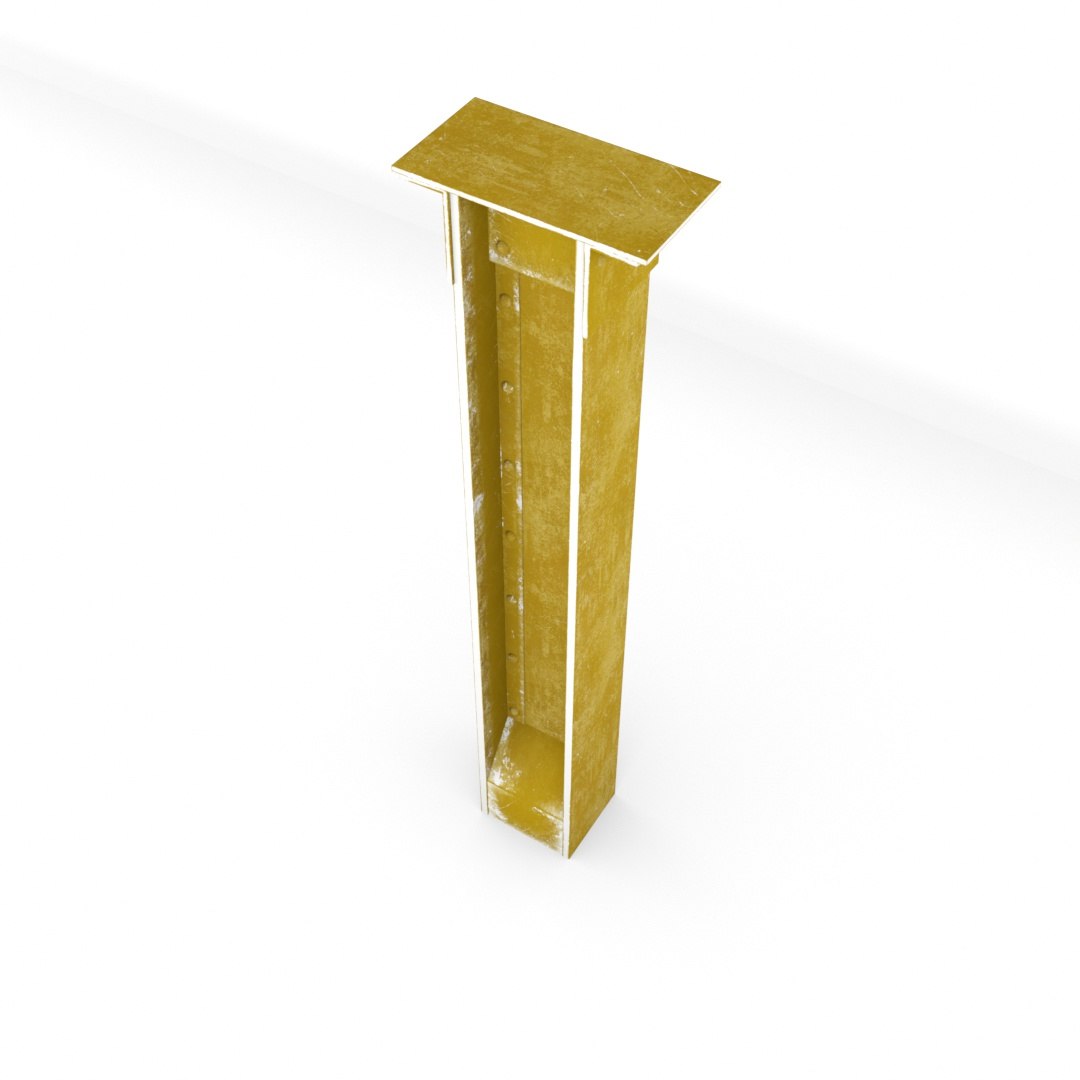 3D Subway Pole - TurboSquid 1316300