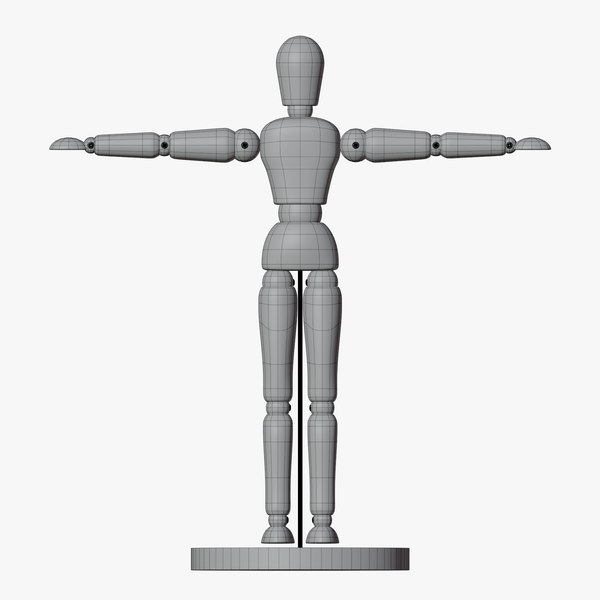 Free 3D model Wooden Dummy 02 - TurboSquid 2044913