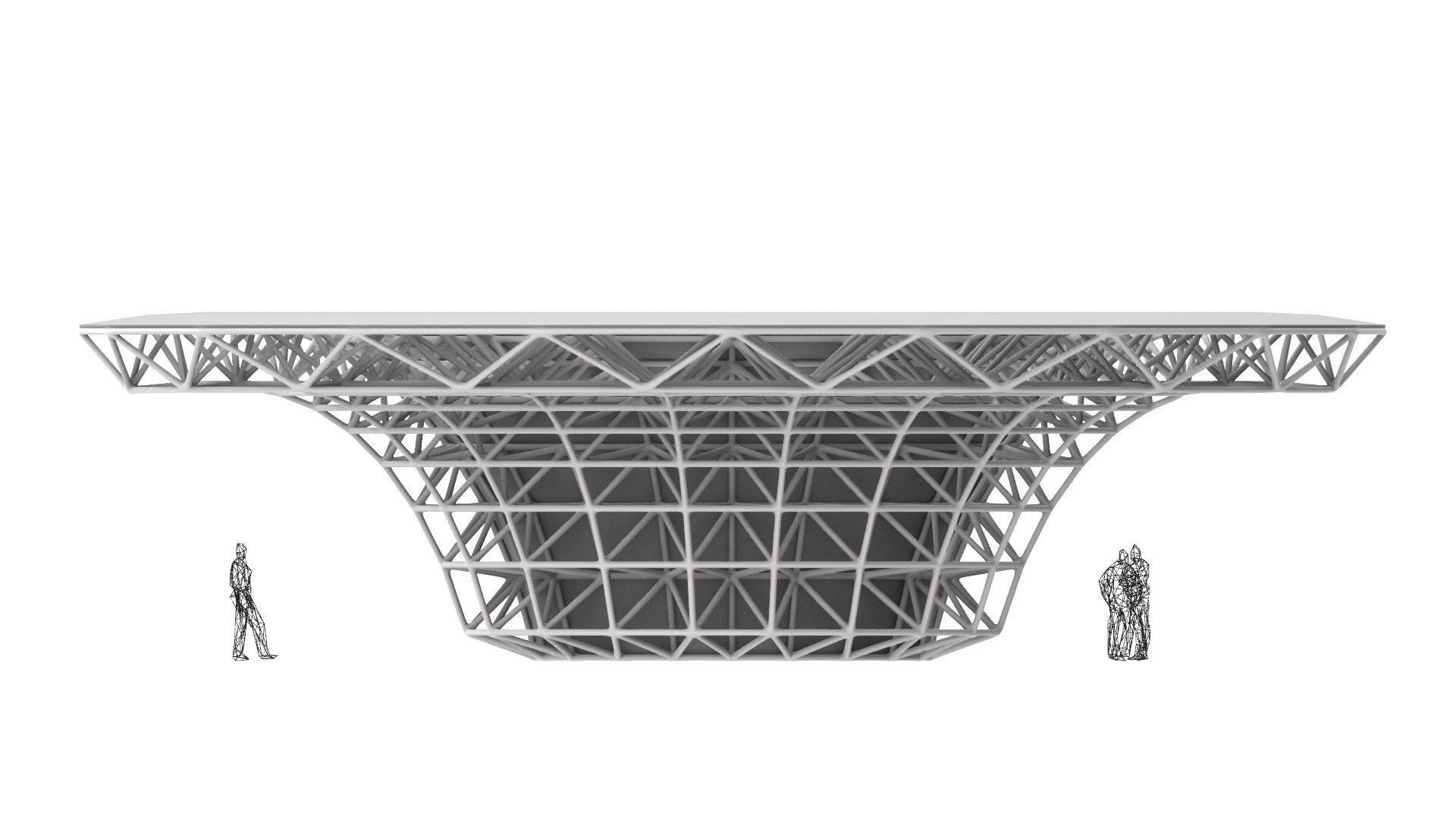 3D Model Circular Space Truss Structure - TurboSquid 2159434