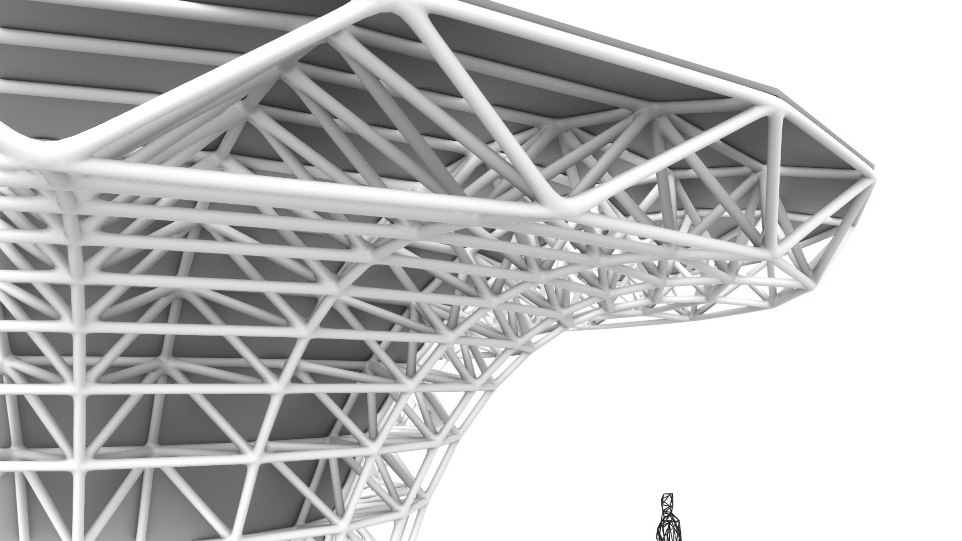 3D Model Circular Space Truss Structure - TurboSquid 2159434