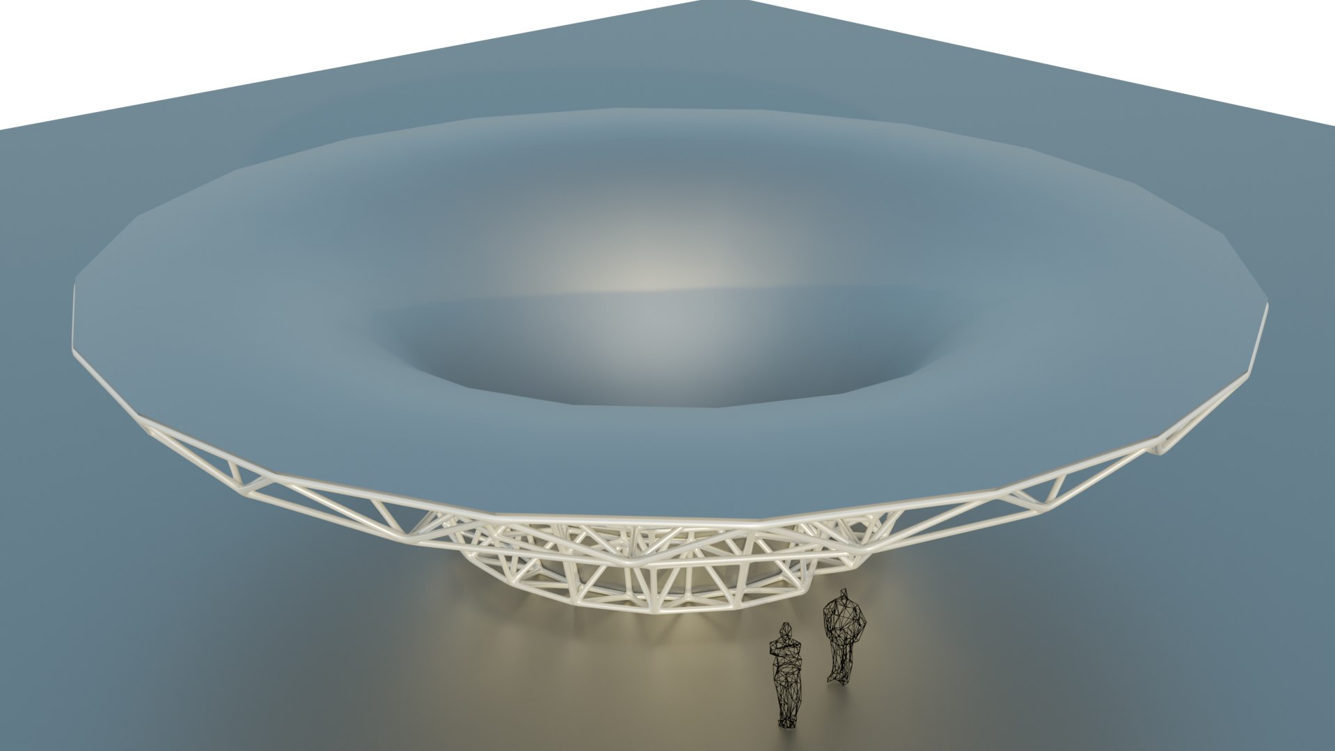 3D Model Circular Space Truss Structure - TurboSquid 2159434