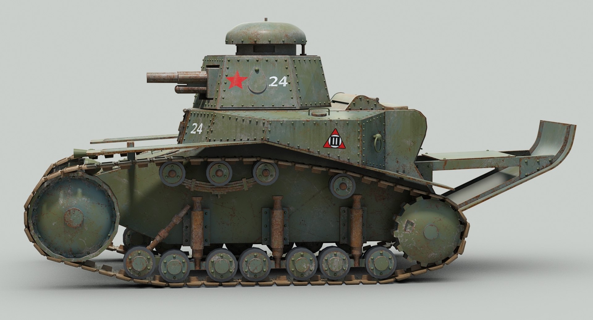 3D Ww2 Soviet T18 Light Tank - TurboSquid 1169148