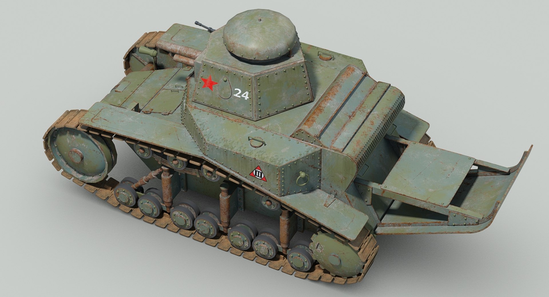 3D Ww2 Soviet T18 Light Tank - TurboSquid 1169148