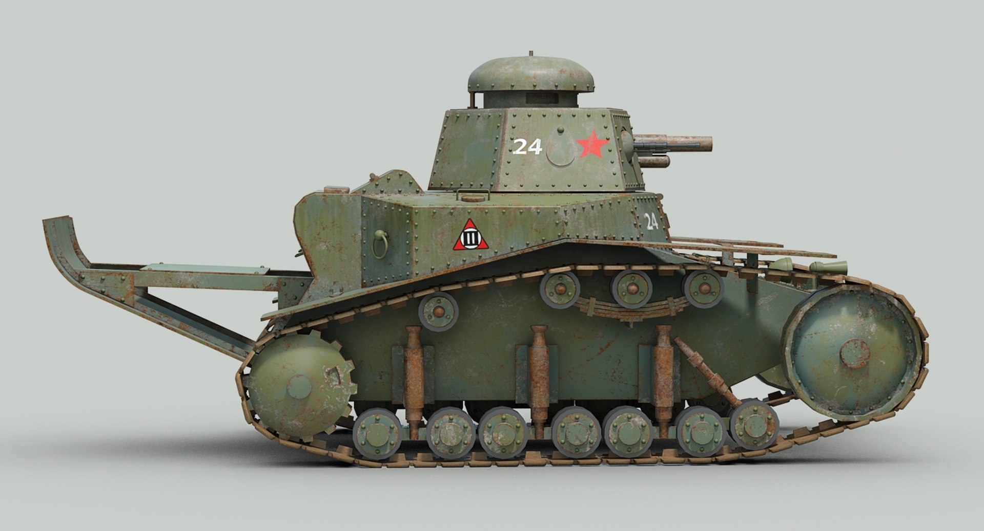 3D Ww2 Soviet T18 Light Tank - TurboSquid 1169148