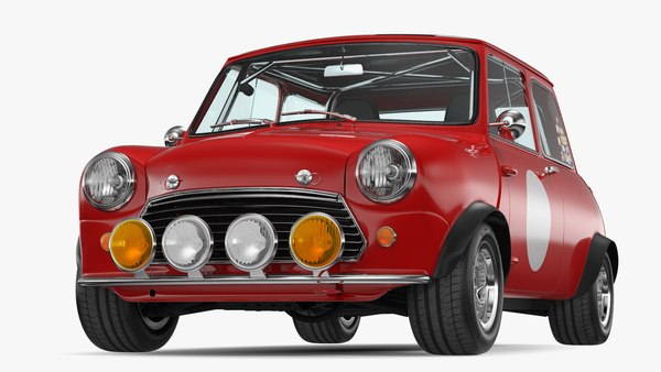 modelo 3d Retro Rally Car Red - TurboSquid 1908914