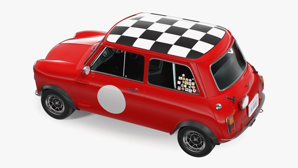 3D Retro Rally Car Red model - TurboSquid 1908914