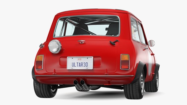 modelo 3d Retro Rally Car Red - TurboSquid 1908914