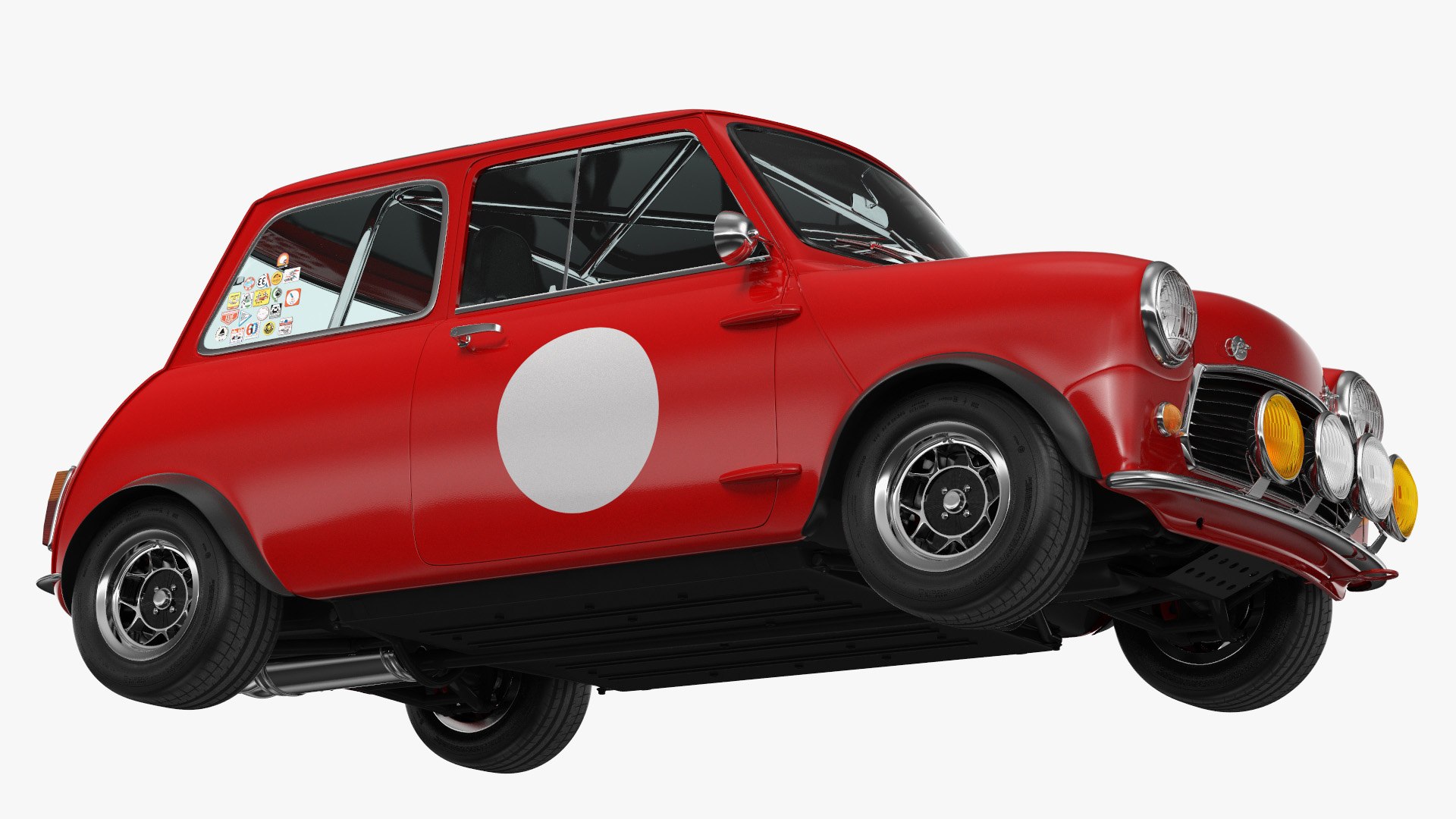 3D Retro Rally Car Red model - TurboSquid 1908914