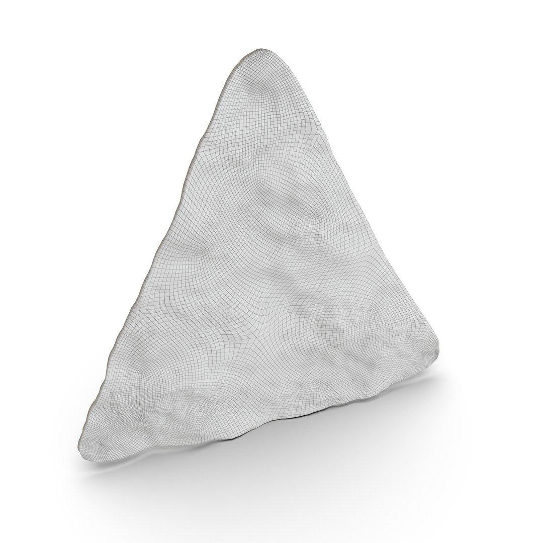 3D Realistic Red Nachos Tortilla Chip With Detailed Texture ...