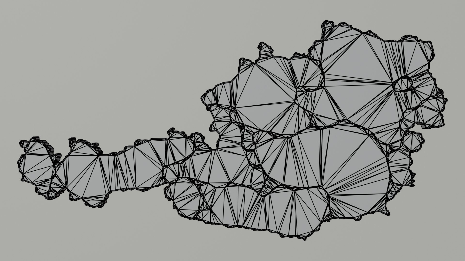 3D Political Map Of Austria - TurboSquid 1986034