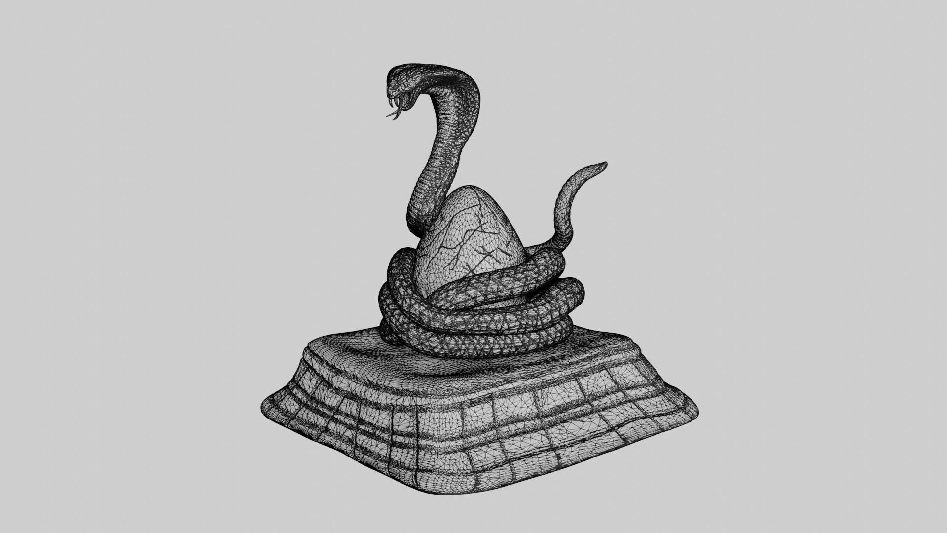 Statue Cobra Snake 3D - TurboSquid 1857650