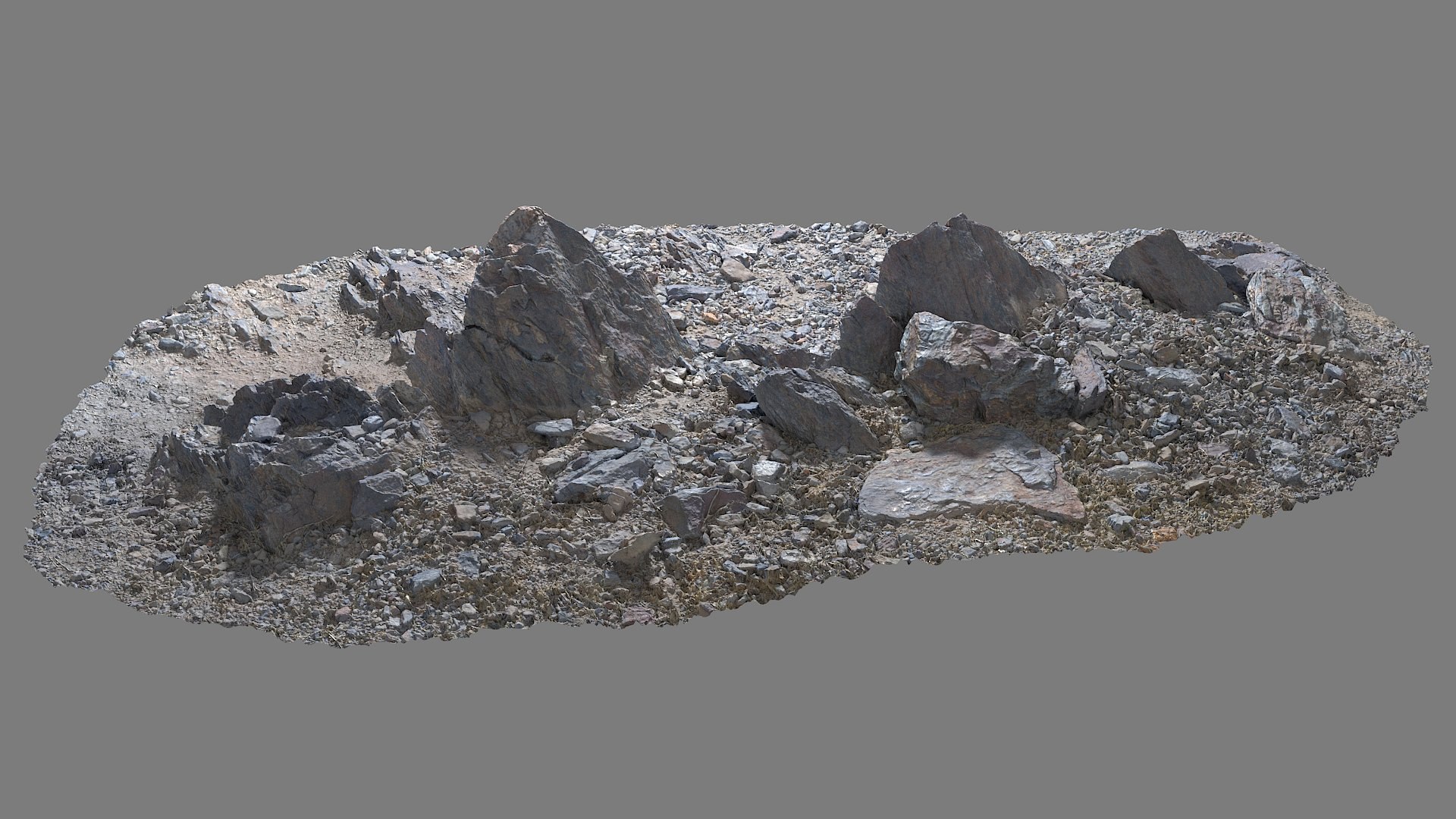 Assembly Ground Rock 32 3D Model - TurboSquid 2003866