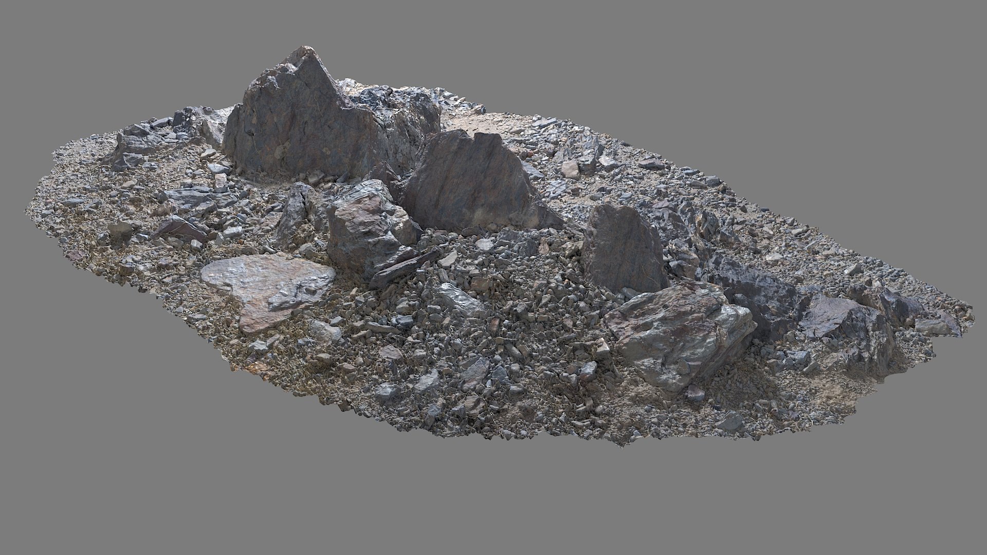 Assembly Ground Rock 32 3D Model - TurboSquid 2003866