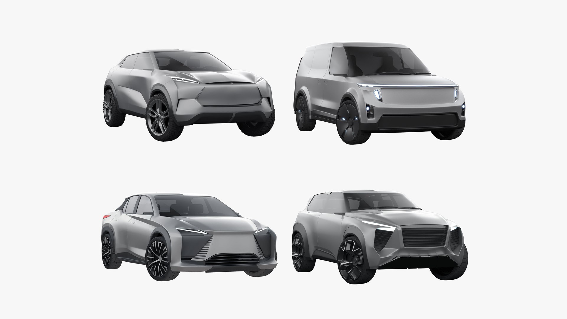 Future Concept Car Collection 3D Model - TurboSquid 2069920