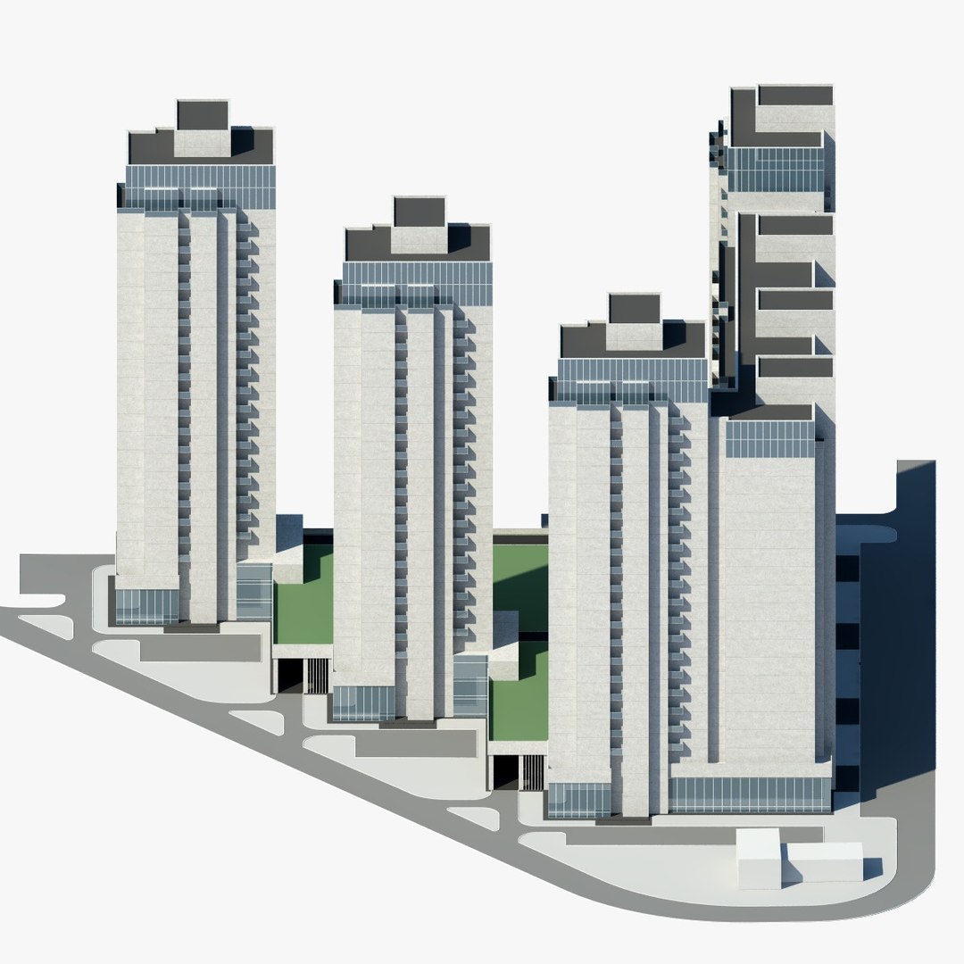 3d Model Design Residential Complex