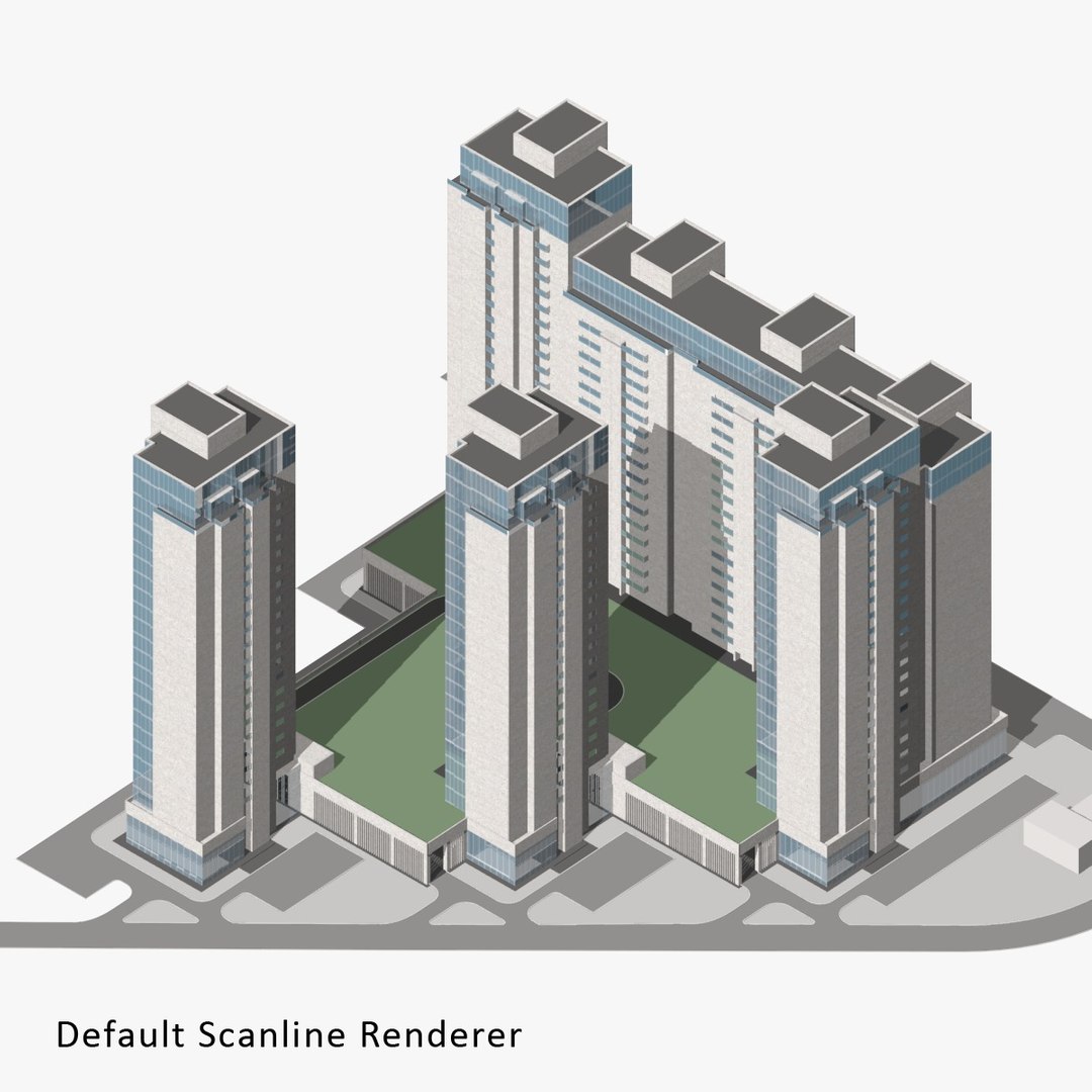 3d Model Design Residential Complex
