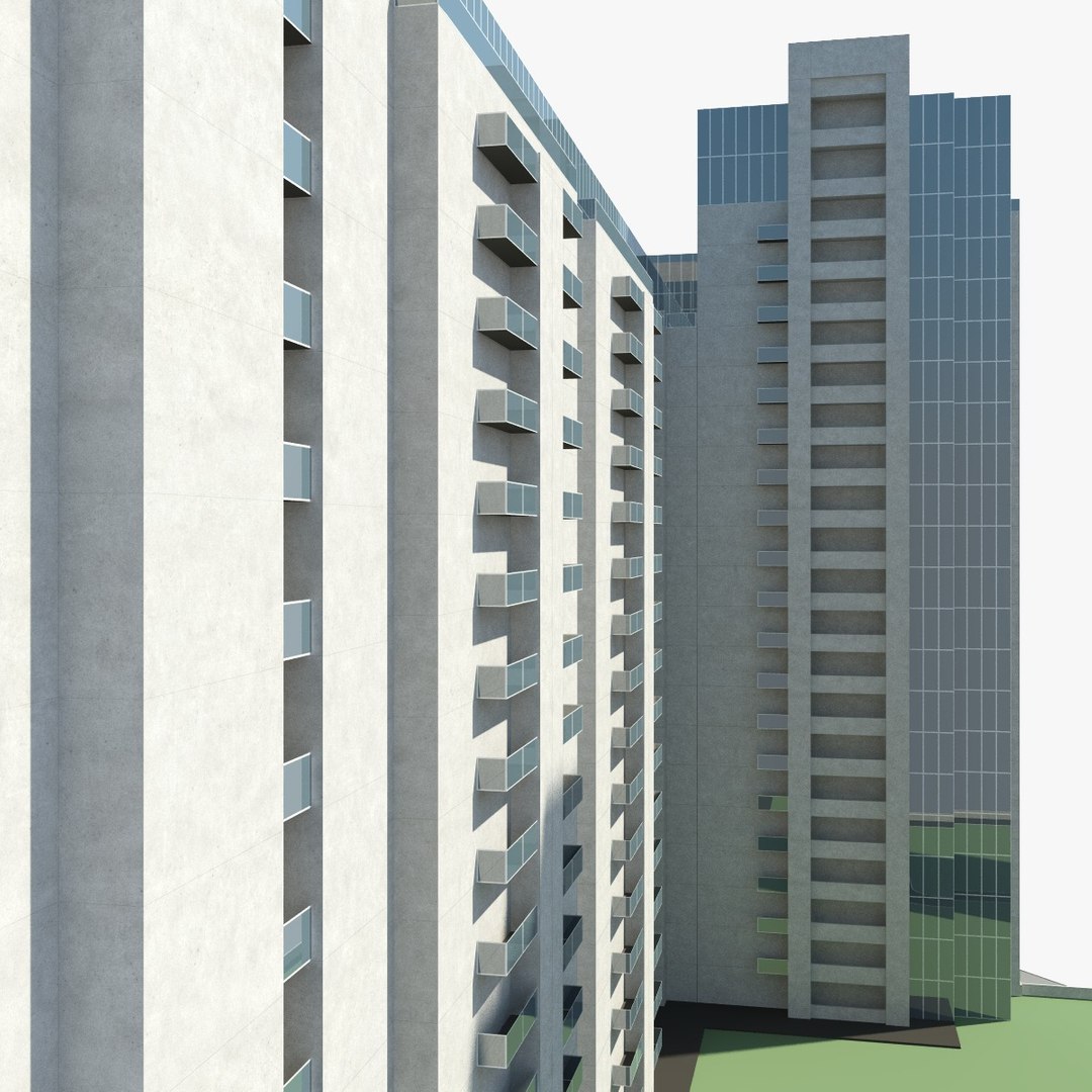 3d Model Design Residential Complex
