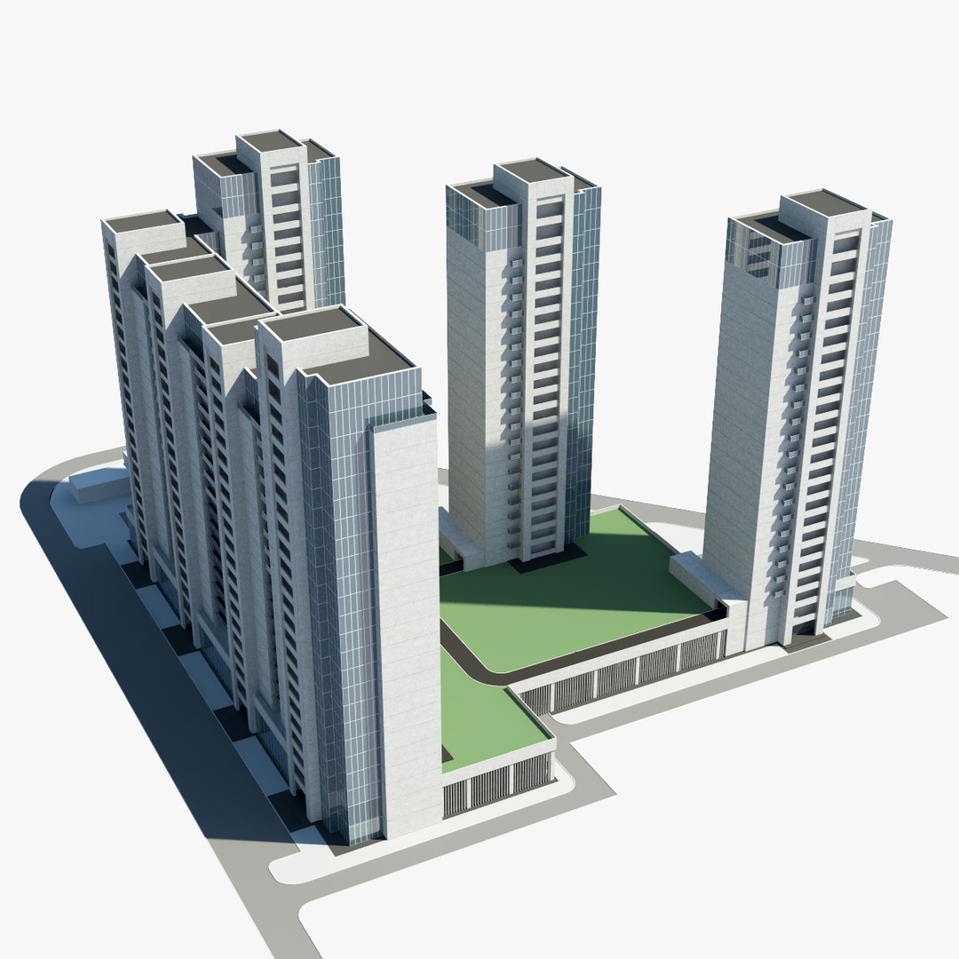 3d Model Design Residential Complex