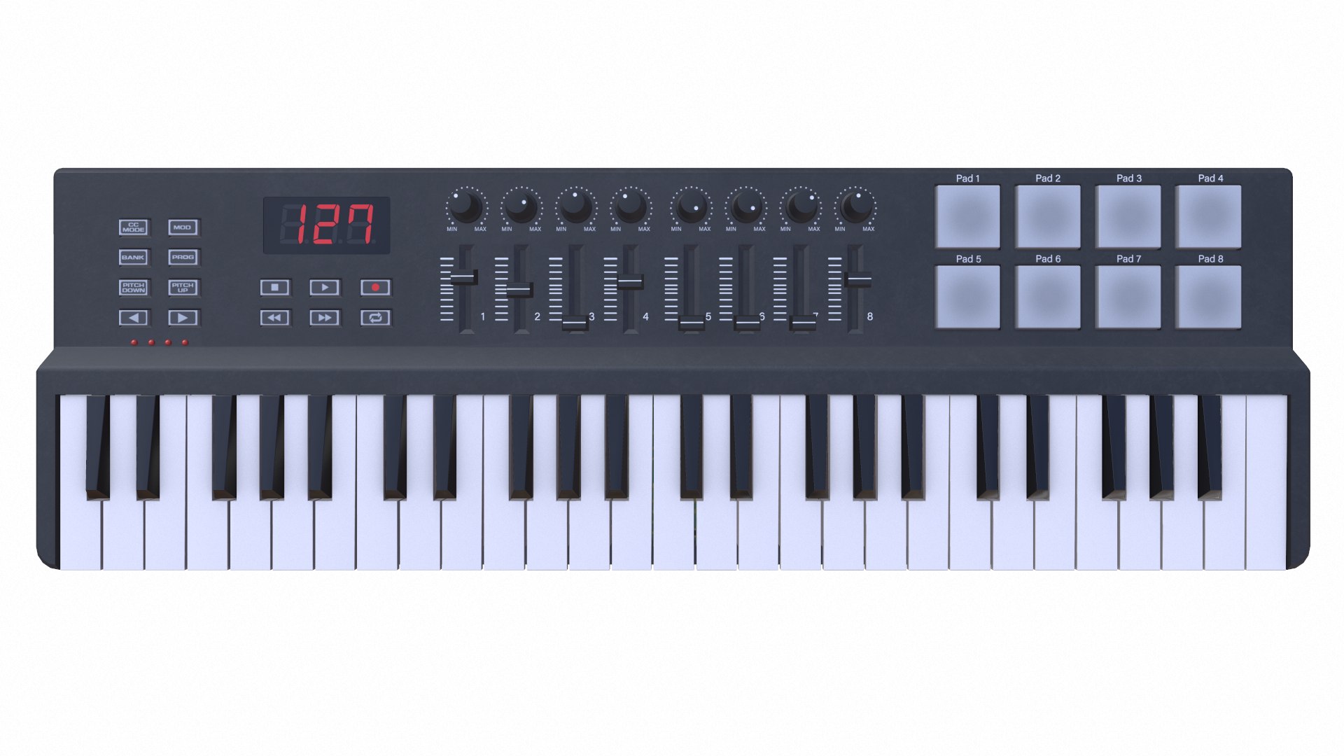 Key Midi Model - TurboSquid 1491585