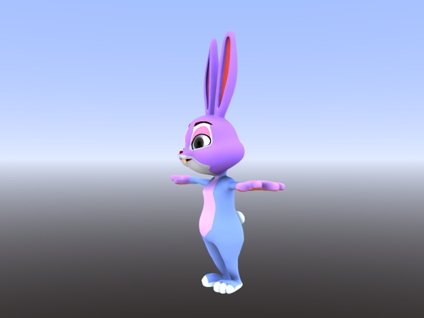Cartoon Rabbit 3D Model - TurboSquid 1177748