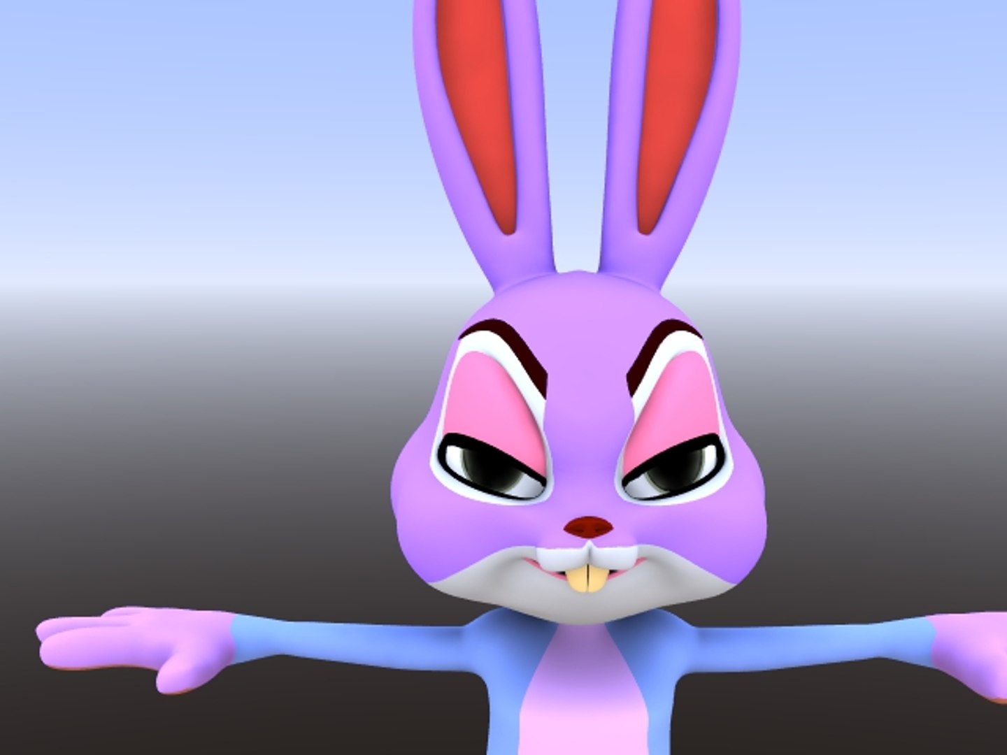 Cartoon Rabbit 3D Model - TurboSquid 1177748