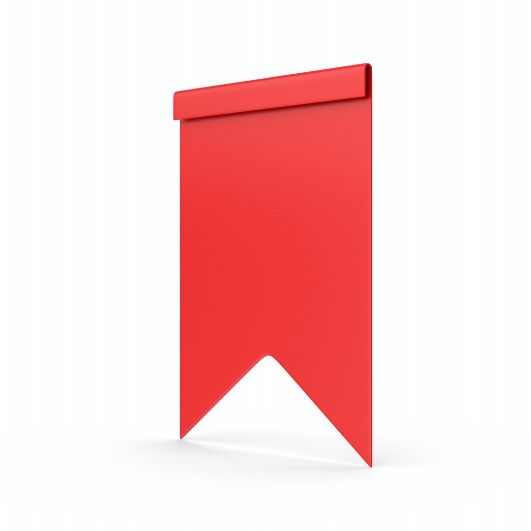 Red Banner 3D - TurboSquid 2019777